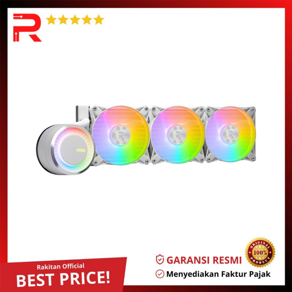 Jual MSI MAG CoreLiquid E360 White ARGB Liquid CPU Cooler 360mm | Shopee Indonesia