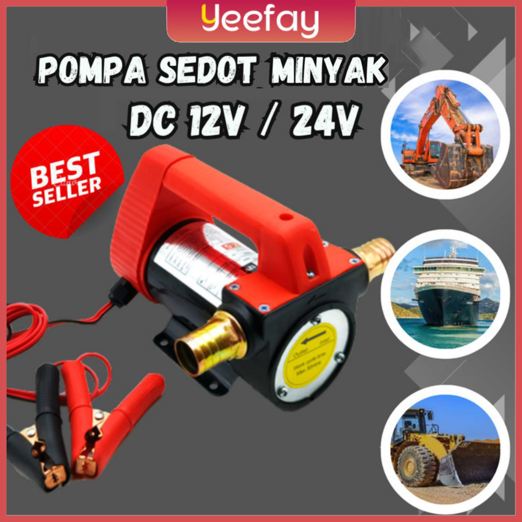 Jual Pompa Minyak DC 12Volt 24Volt Solar Elektrik Diesel Transfer Pump ...