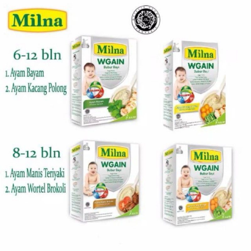 Jual MILNA Wgain 6+ dan 8+ 120gr | MOHON BACA DESKRIPSI PRODUK | Shopee ...