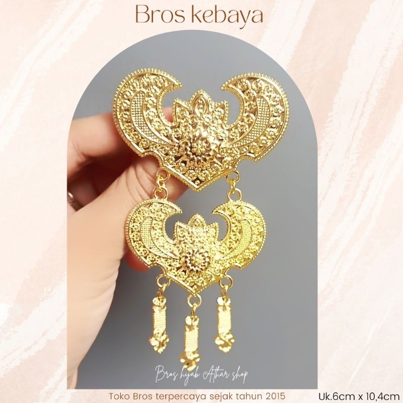 Jual Bros Kebaya Besar Susun 2 Bros Hewan Burung Merak Baru Model ...