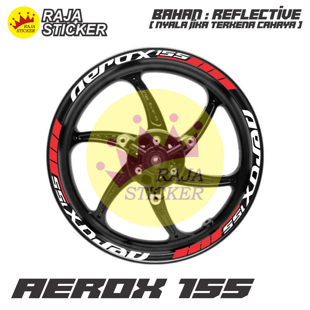 Jual Sticker Velg Aerox 155 bahan reflective | Shopee Indonesia