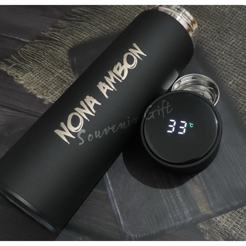 Jual Custom Tumbler LED Suhu - Tumbler Custom Nama Stainless 500ml ...