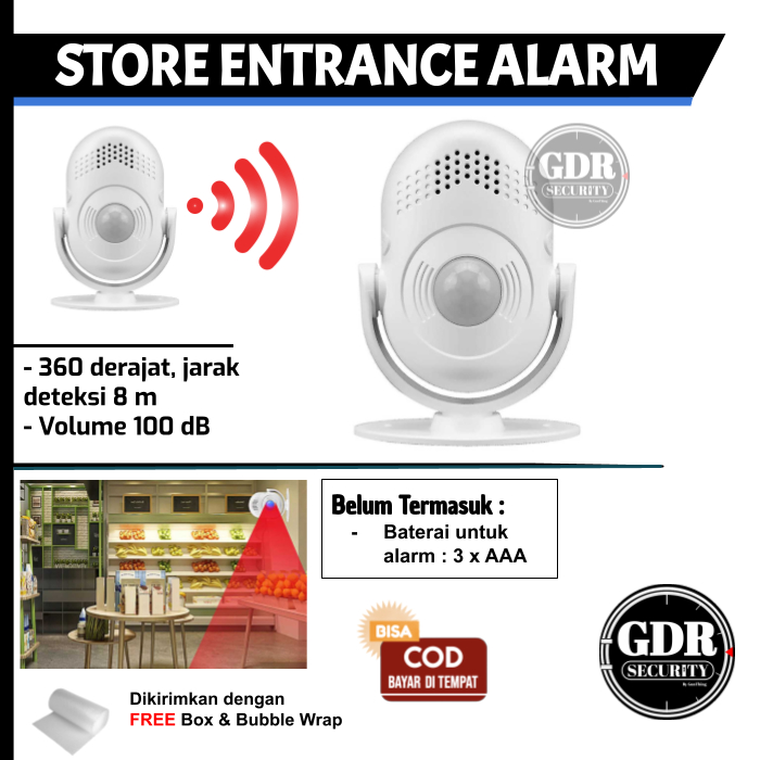 Jual Alarm Bel Toko Selamat Datang / Store Entrance Sensor Infrared - GDR | Shopee Indonesia