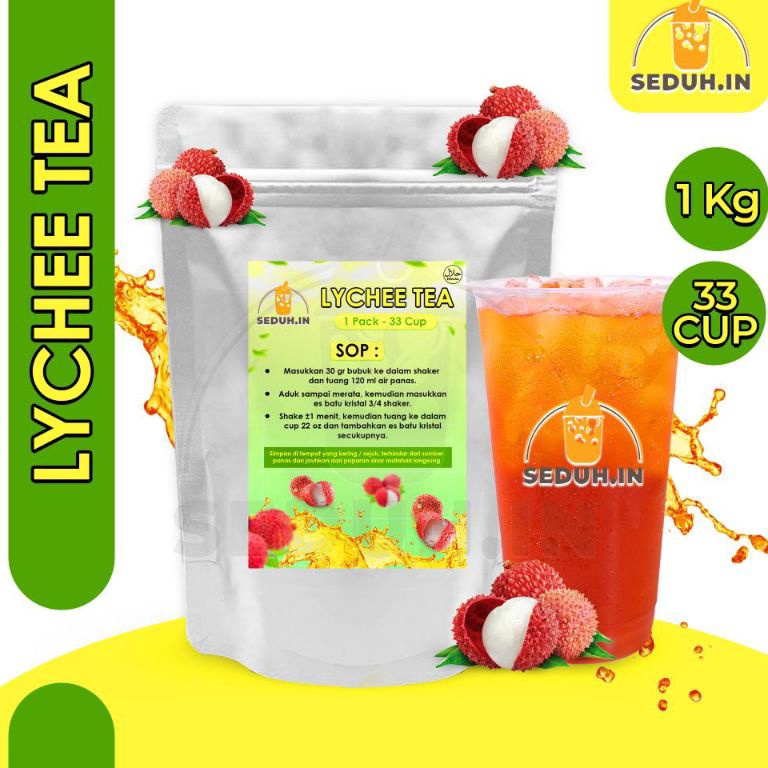 Jual Baru LYCHEE TEA 1KG BUBUK MINUMAN PREMIUM LECI | Shopee Indonesia