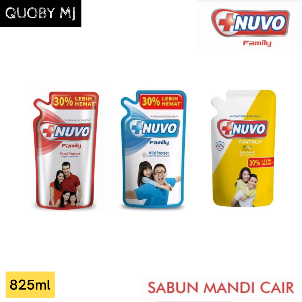 Jual NUVO Body Wash Refill Sabun Mandi Cair 825 ML | Shopee Indonesia