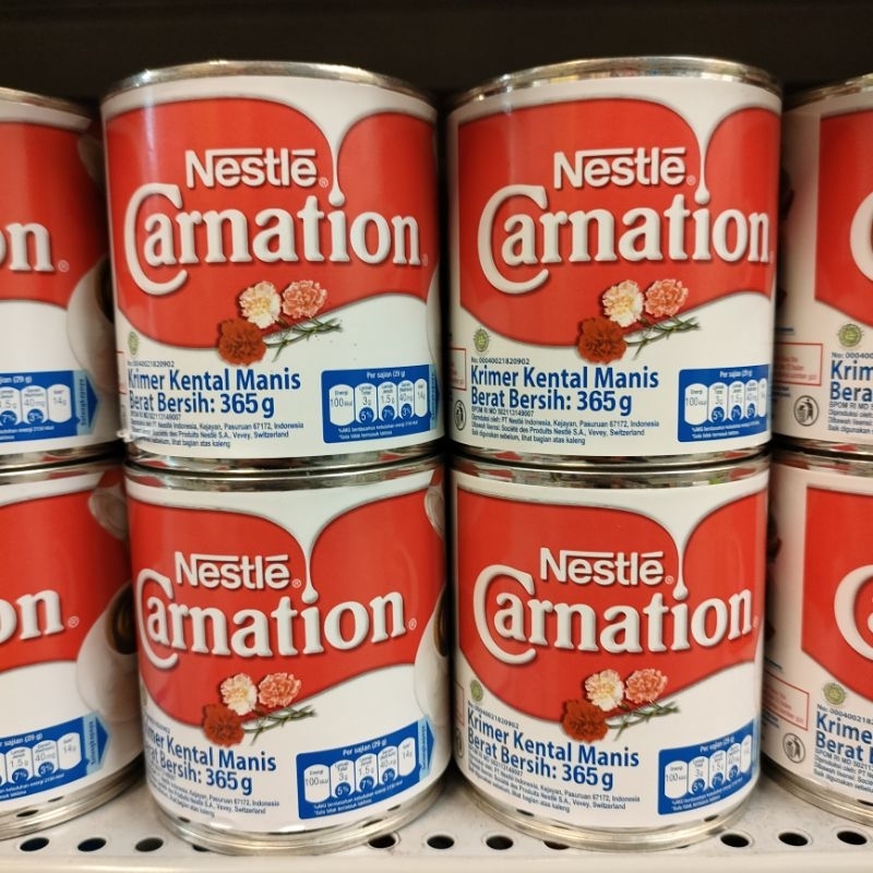 Jual susu nestle carnation 365gram/susu kental manis/susu carnation ...