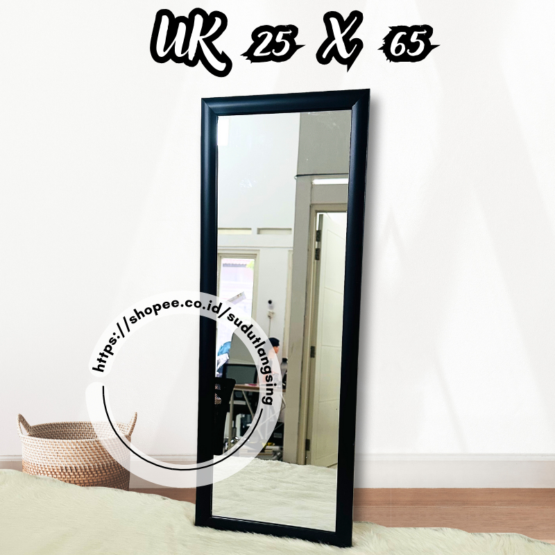 Jual Cermin Dinding Kaca Tempel Gantung 25 x 65 CM Kaca Kamar Mandi ...