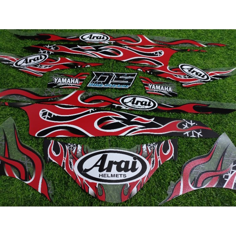 Jual STRIPING TRANSPARAN MIO SMILE DAN MIO SPORTY COSTUM ARAI RACE ...