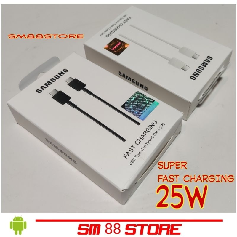 Jual KABEL SAMSUNG 25W SUPER FAST CHARGING KABEL TYPE-C TO TYPE-C ...