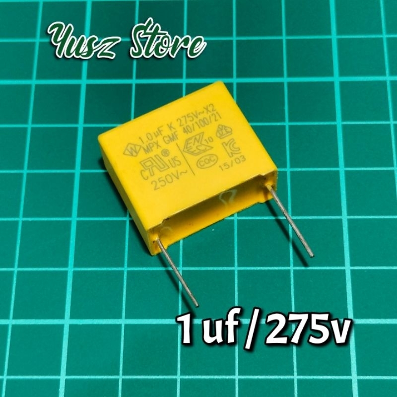 Jual Capacitor 1uf 275v 105j / 275 volt kapasitor MKM MKP 105 275volt ...