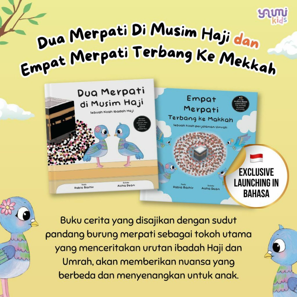 Jual Buku Anak Tema Haji dan Umrah, Dua Merpati di Musim Haji & Empat ...