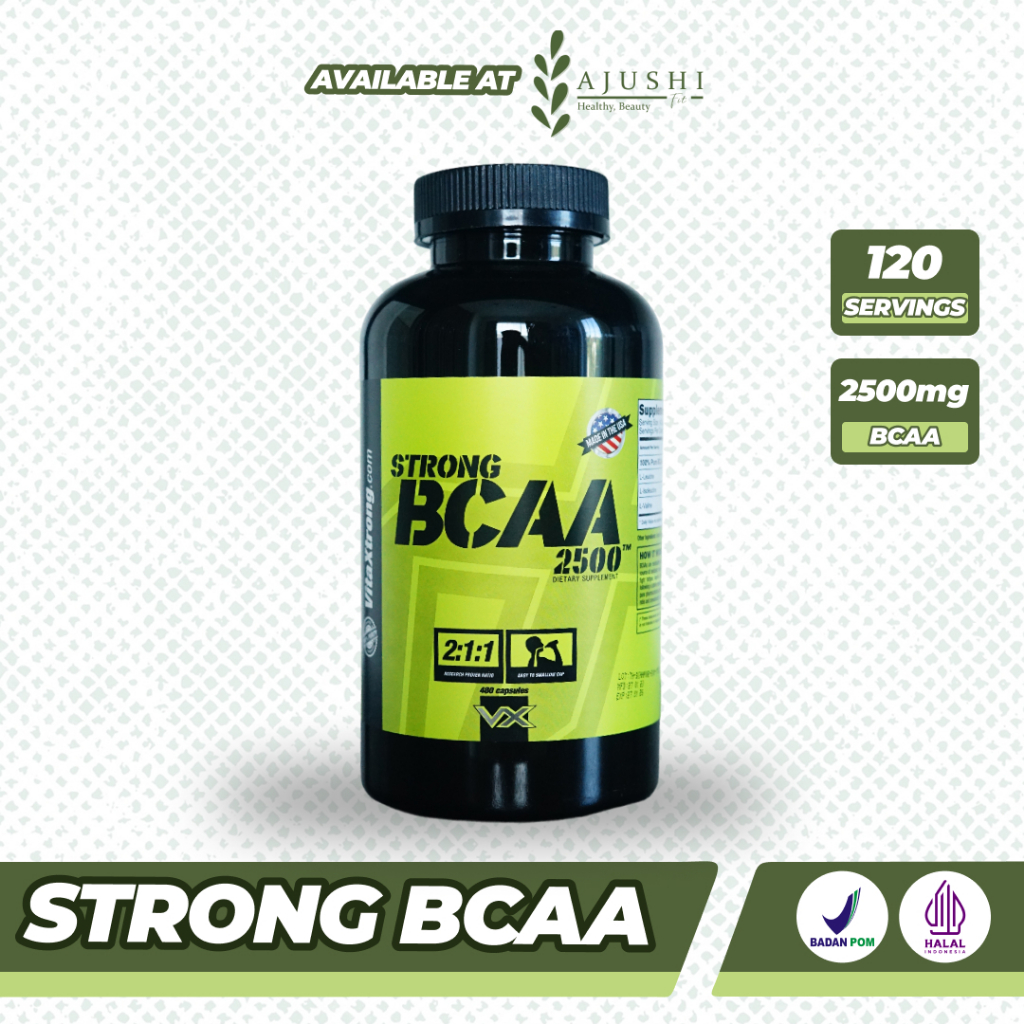 Jual VitaXtrong Strong BCAA 2500mg 480 Capsul - Strong BCAA | Shopee ...