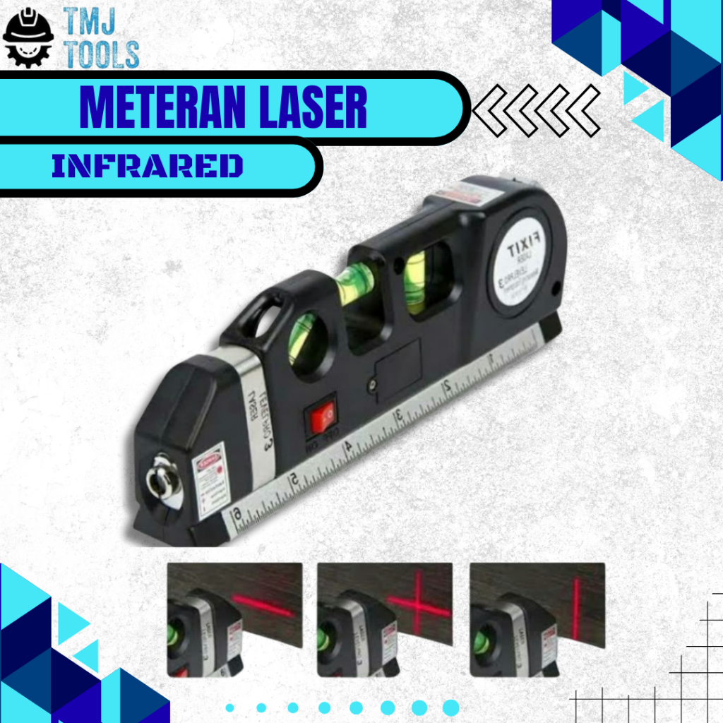 Jual Meteran Laser Infrared Kombinasi Penggaris Waterpass Vertical ...