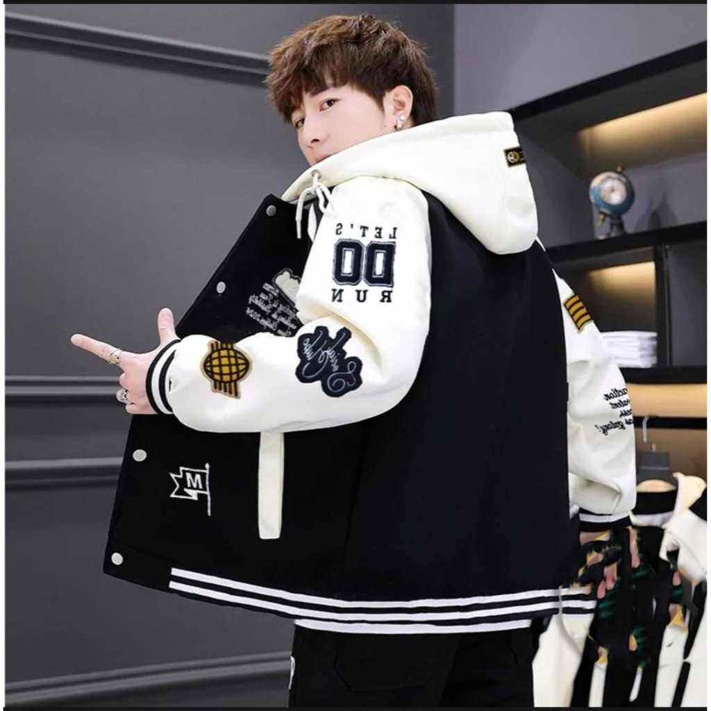 Jual Jaket Hoodie Varsity Teks Full Bordir - Jaket Baseball Varsity ...