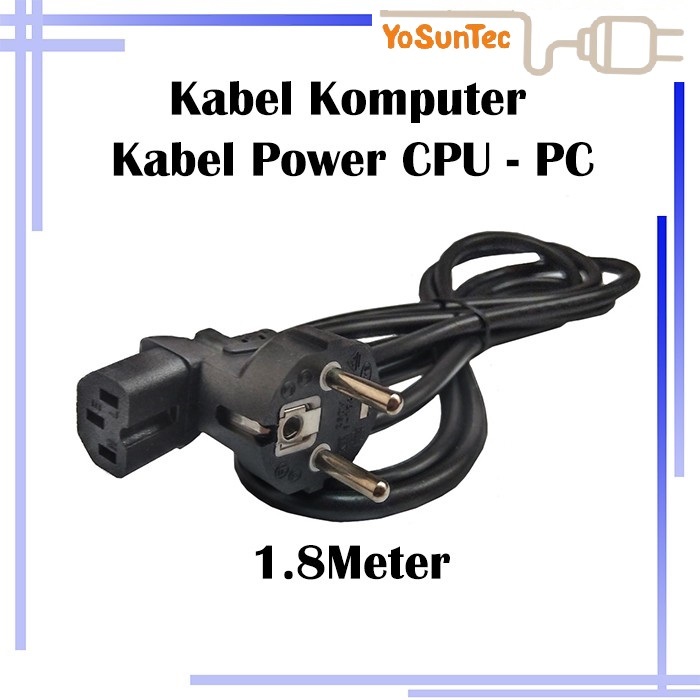 Jual KABEL POWER PREMIUM KOMPUTER 1.8m PC PSU CPU MONITOR MAGICOM 3 ...