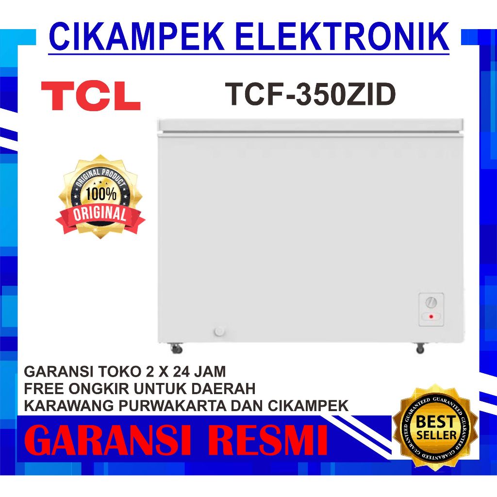 Jual Chest Freezer TCL TCF-350ZID Freezer Box 300 Liter TCF 350 ZID ...