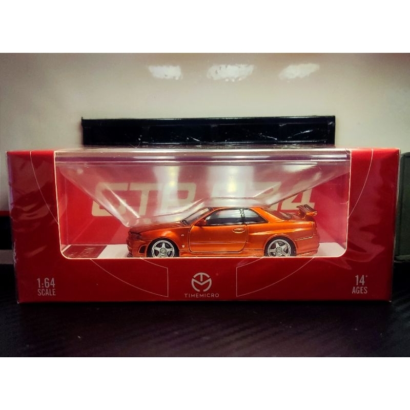 Jual Time Micro Nissan Skyline GTR R34 Orange | Shopee Indonesia