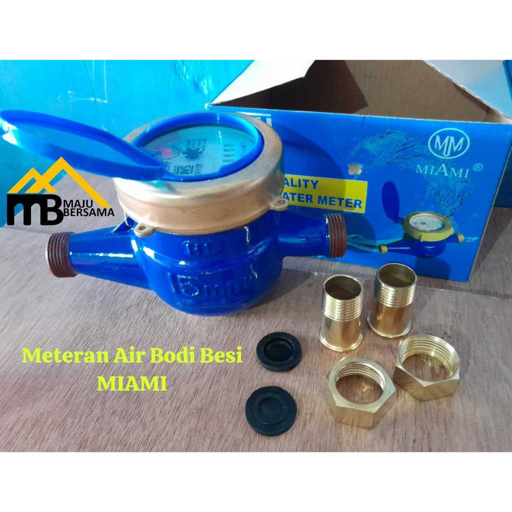 Jual Meteran Air Meteran PDAM Rumah Tangga Bodi Besi sudah SNI | Shopee ...