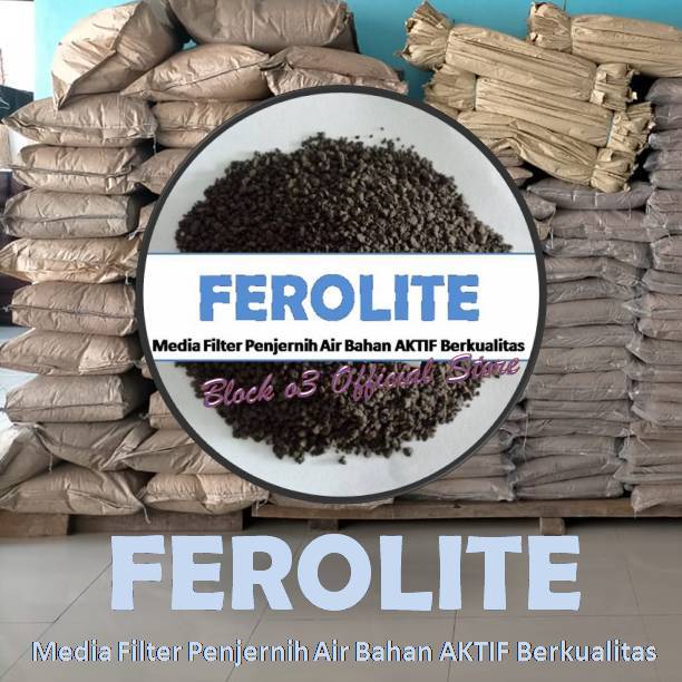 Jual Pasir FEROLITE Media Filter Air Sumur Kotor Zat Besi Kuning ...