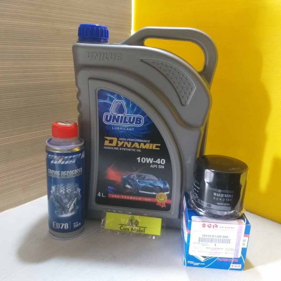 Jual Paket oli mesin Unilub Dynamic 10W-40 APV Baleno Esteem Estilo ...