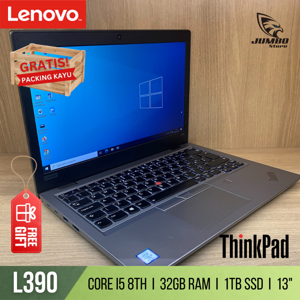Jual Laptop Lenovo Thinkpad L390 Core i7 8th Gen 32GB RAM 1TB SSD ...