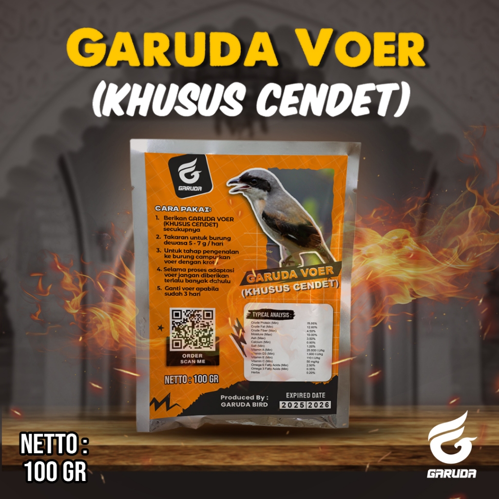 Jual VOER BURUNG CENDET| VOER HARIAN | VOER NUTRISI KOMPLIT | GARUDA ...