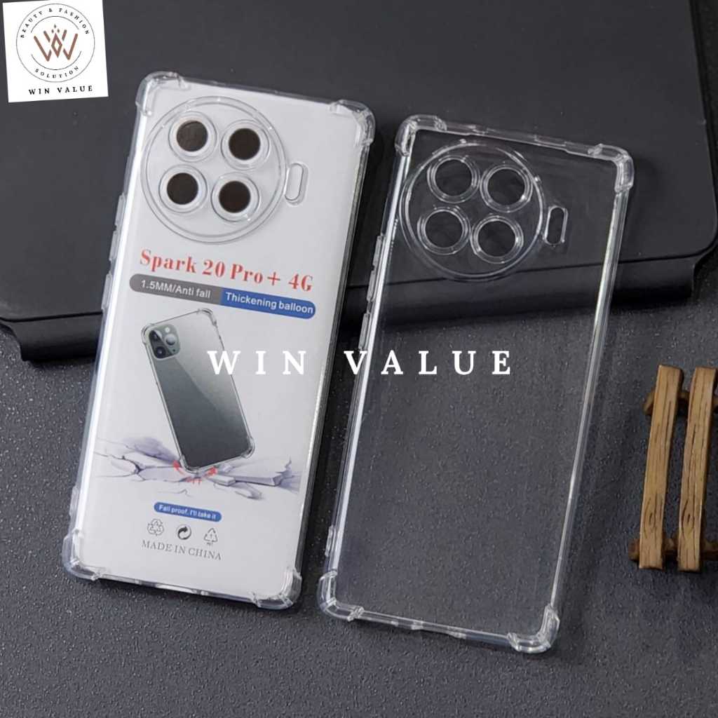 Jual Tecno Spark 20 Pro Plus Softcase Airbag Anticrack Tebal Case Bening Tecno Spark 20 Pro Plus
