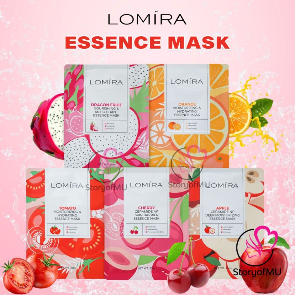 Jual LOMIRA Essence Mask 25gr | Face Sheet Mask | Masker Wajah I ...