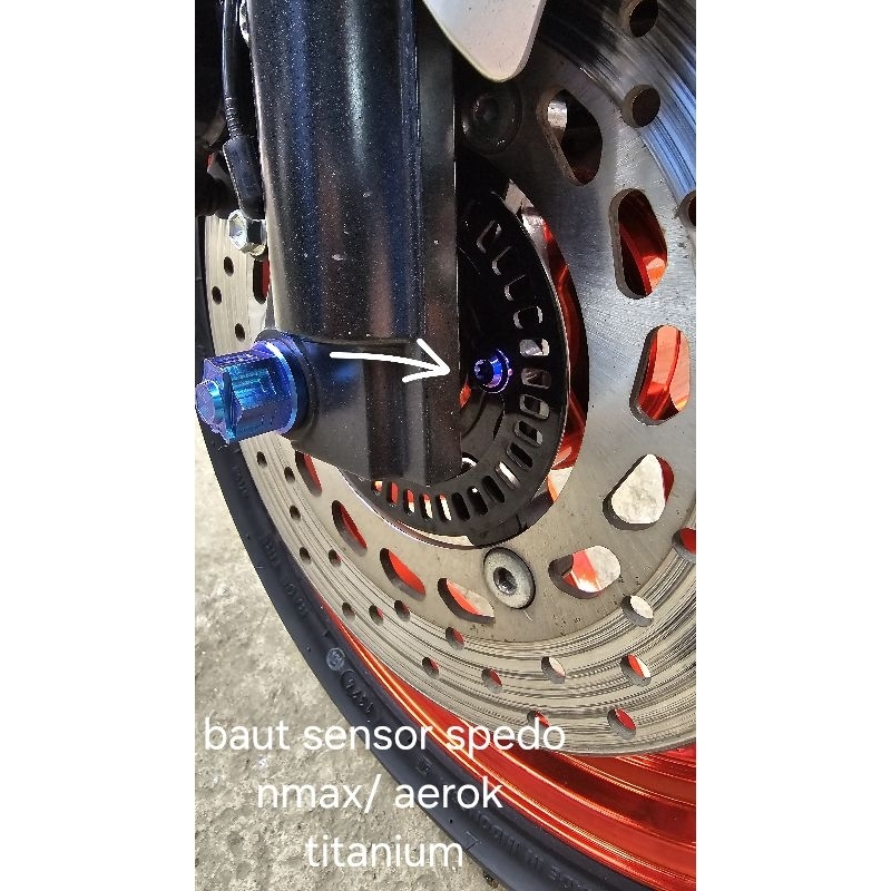 Jual Baut sensor depan Nmax/aerok Titanium ( 1 biji ) | Shopee Indonesia