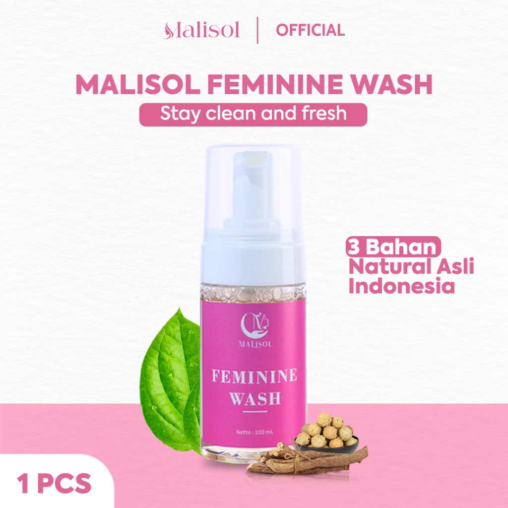 Jual Malisol Feminine Wash 100ml - Foam Based Formula pH Balance 4.5 ...