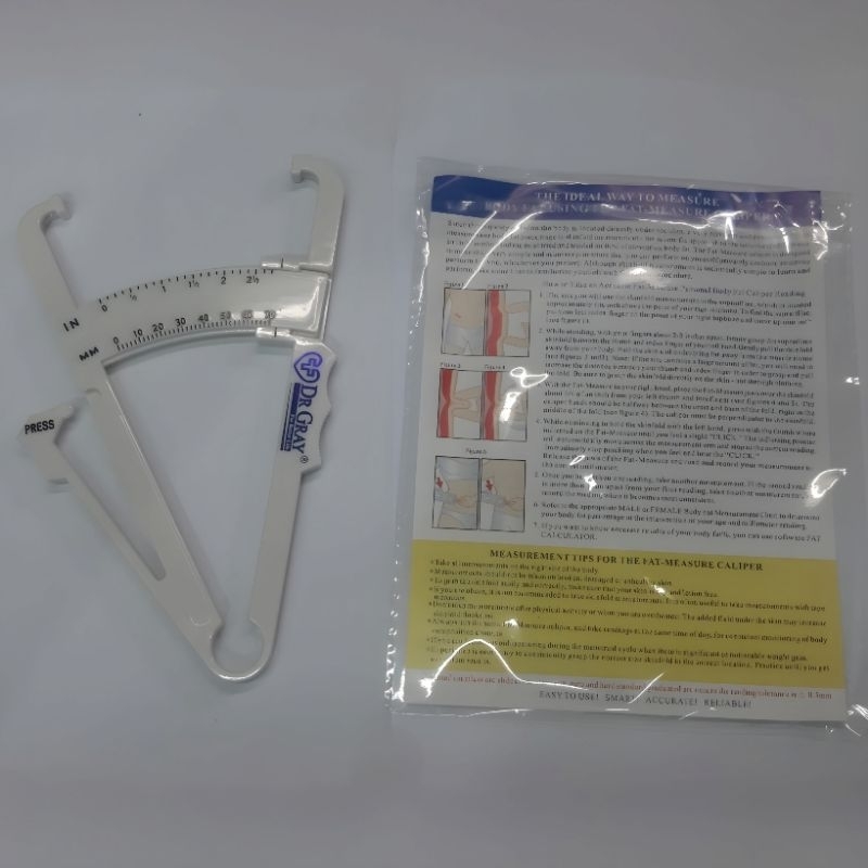 Jual Skinfold Caliper Body Fat Tester Alat Ukur Lemak Original Dr.Gray ...