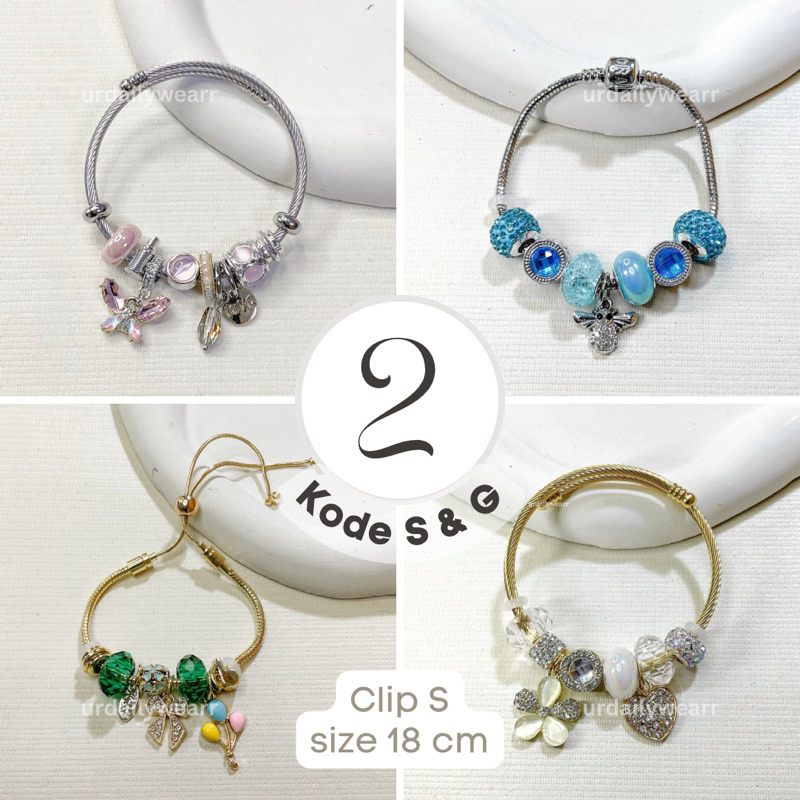 Jual Premium Gelang Pandora Charms Bracelet Serut Titanium Asli Wanita ...