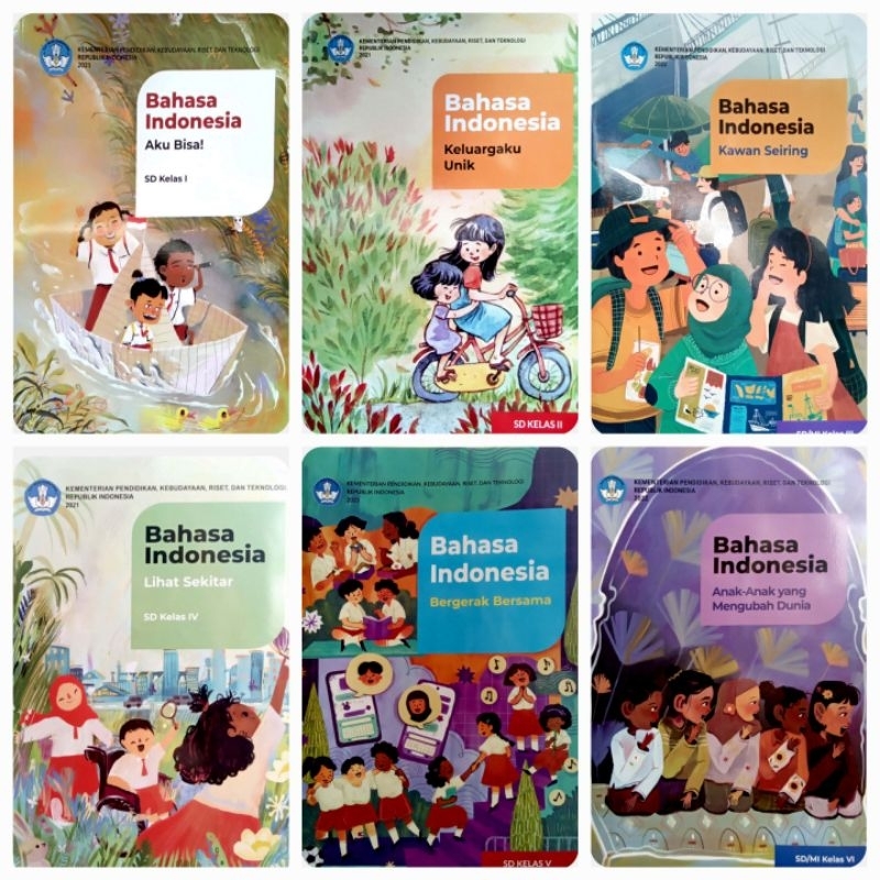 Jual Bahasa Indonesia SD/MI Kelas 1 2 3 4 5 6 Kurikulum Merdeka Kemendikbud | Shopee Indonesia