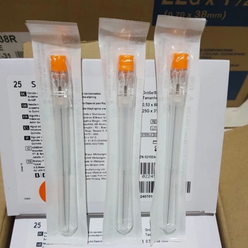 Jual Spinocan 25 G B Braun / Jarum Spinal 25G BBraun / Spinal Needle 25 ...