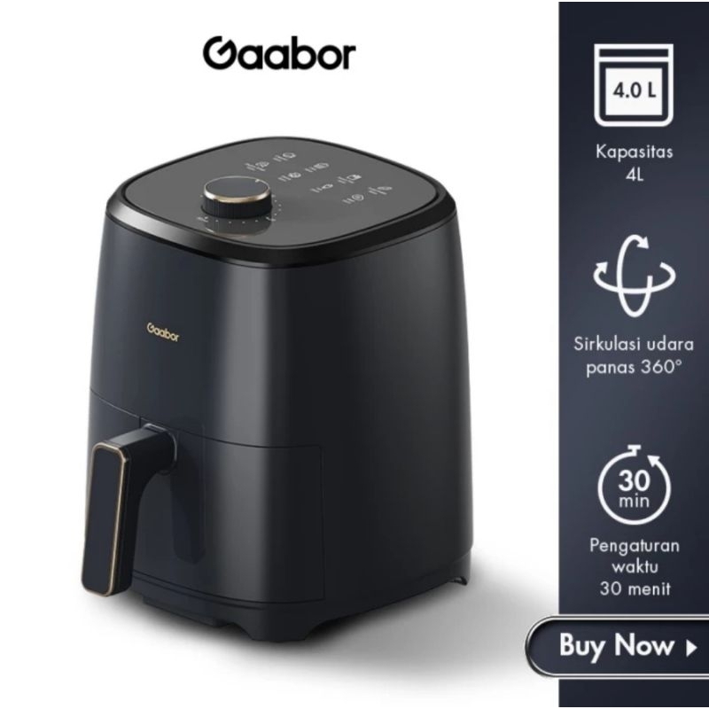 Jual Air Fryer Gaabor 4 Liter AF40M-BK03A Low Watt | Shopee Indonesia