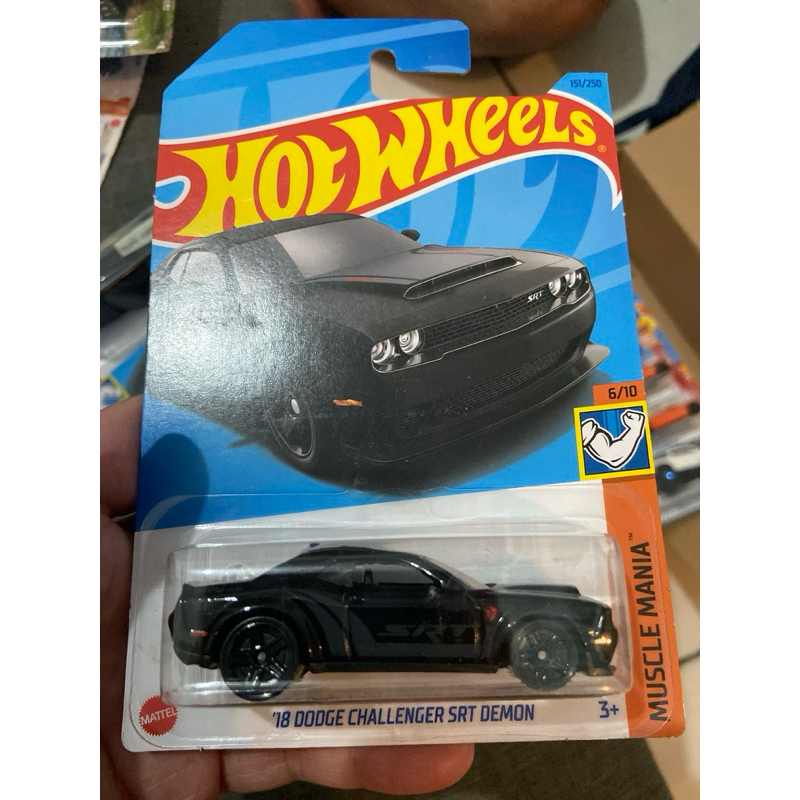 Jual Hotwheels Hot Wheels 18 Dodge Challenger Srt Demon Black Shopee