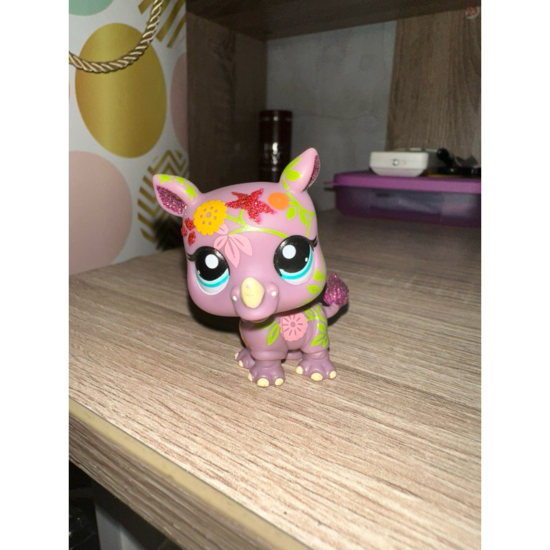 Jual AUTHENTIC LPS Littlest Pet Shop Rhino Glitter | Shopee Indonesia