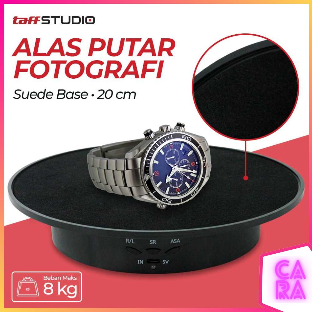 Jual Alas Stand Display Putar Fotografi Suede Rotating 360 Turntable ...