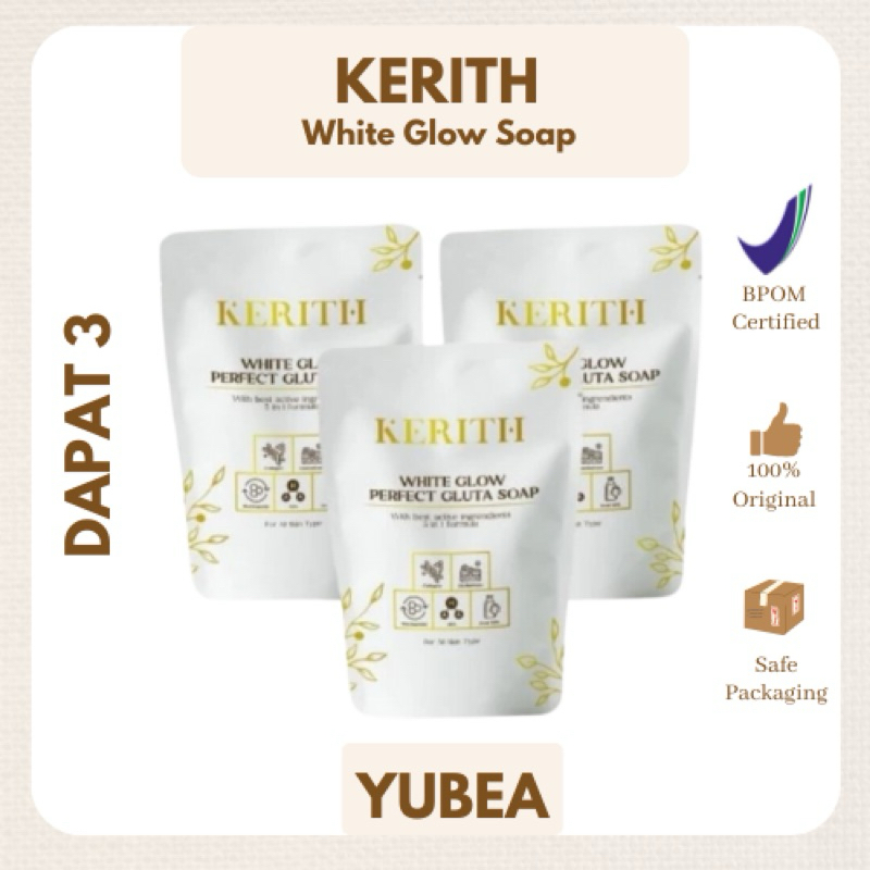 Jual KERITH WHITE GLOW PERFECT GLUTA SOAP | Shopee Indonesia