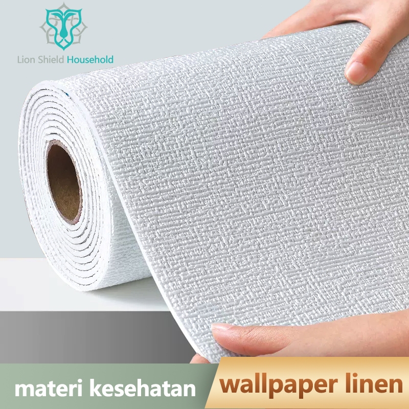 Jual Wallpaper Linen Roll Wallpaper Dinding stiker Dekorasi Kamar ...