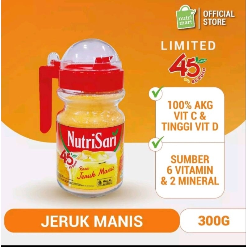 Jual nutrisari botol kaca limited edition 300 gr | Shopee Indonesia