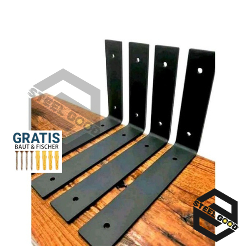 Jual Rak Tempel Dinding Siku Besi L | Shopee Indonesia