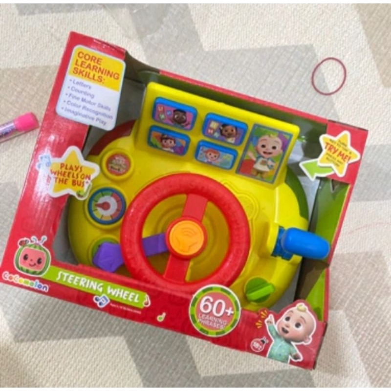 Jual mainan cocomelon steering wheel mainan setir mobil cocomelon ...