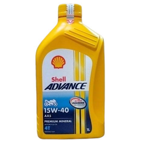Jual Oli Motor Shell Advance AX5 15W 40 Premuin Mineral 1 Liter - Oli ...