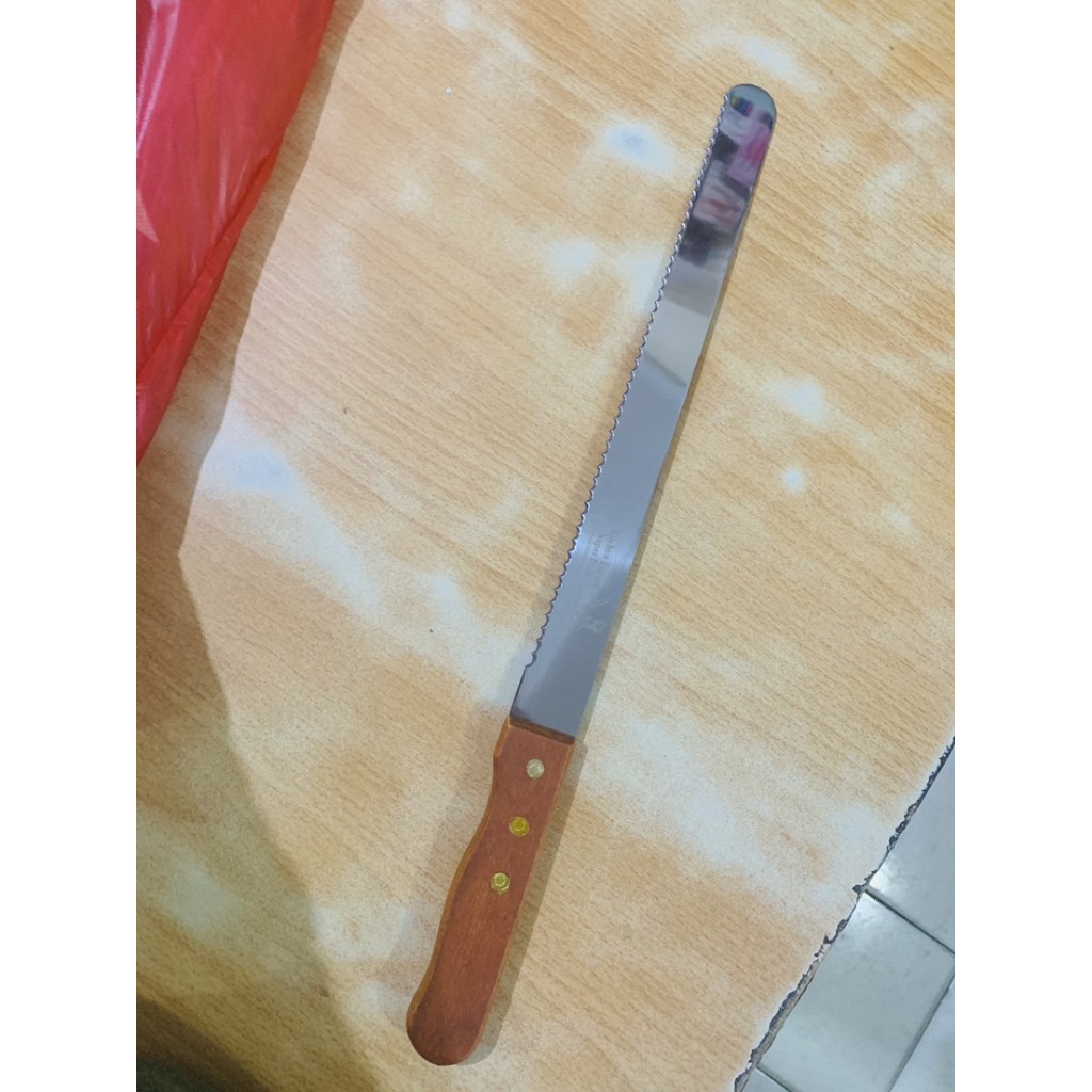 Jual Pisau roti 12 inch cake knife gerigi serrated 30 cm Pisau kue ...