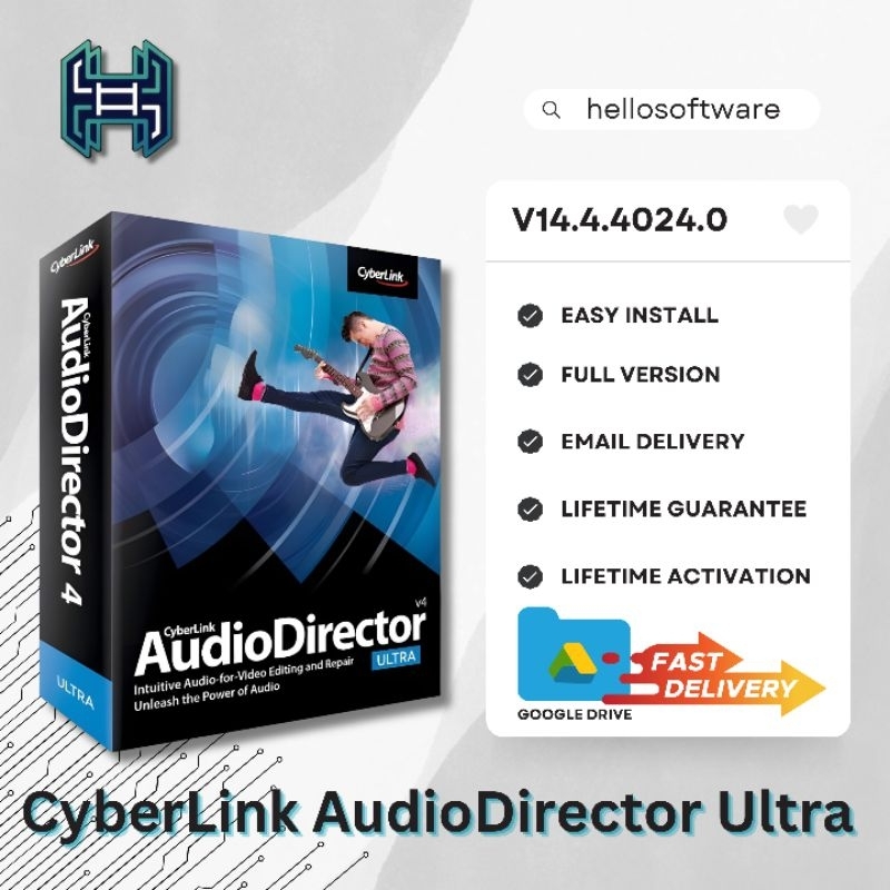 Jual CyberLink AudioDirector Ultra 2024 v14.4.4024.0 Full Version (Versi Terbaru) | Shopee Indonesia