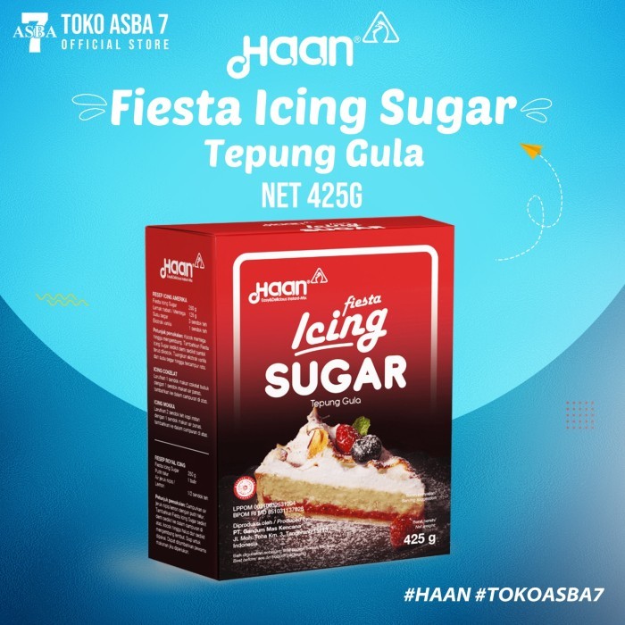 Jual HAAN FIESTA ICING SUGAR TEPUNG GULA 425G | Shopee Indonesia