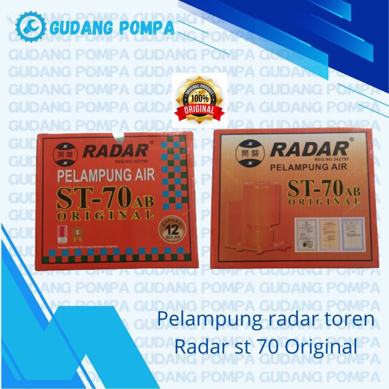 Jual RADAR ST-70 AB Pelampung Air Otomatis Radar Otomatis Toren Air ...
