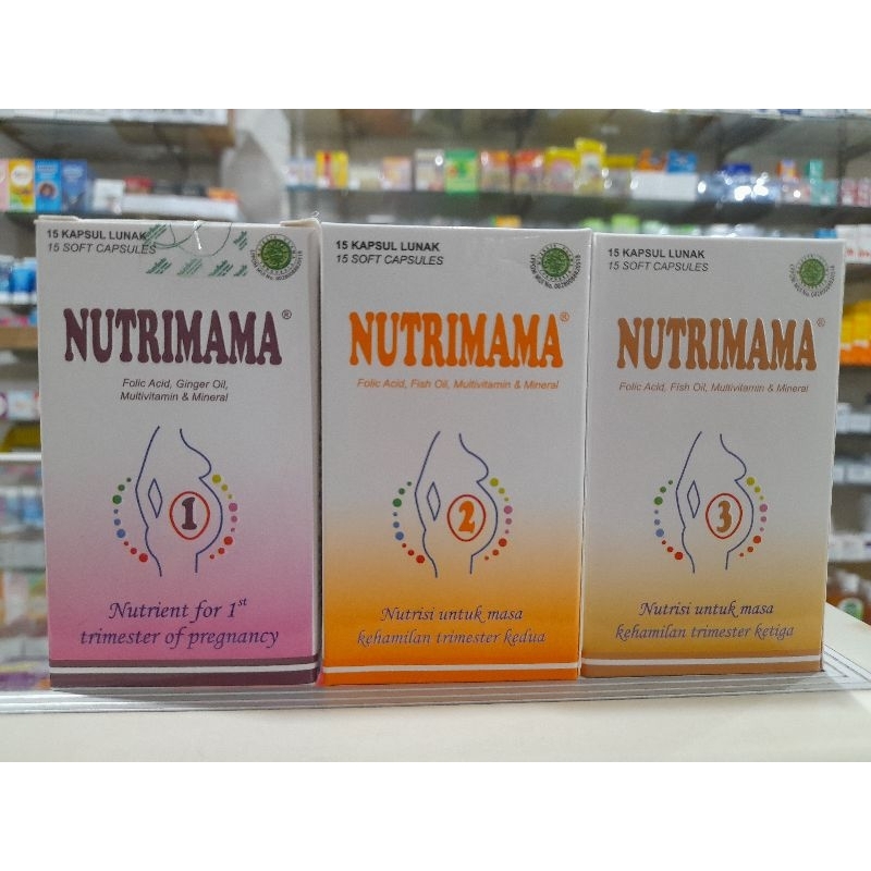 Jual Nutrimama Trimester 1 2 3 - Nutrisi untuk masa kehamilan | Shopee ...