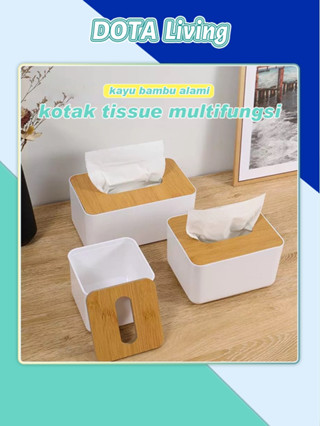 Jual DOTA Living tempat tissue kotak tempat tisu aesthetic estetik kayu ...